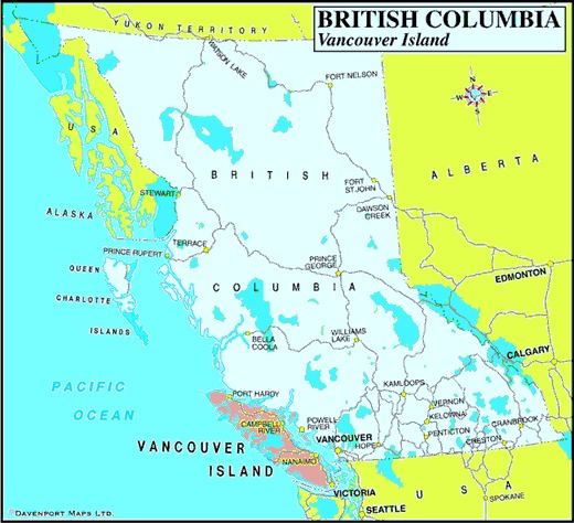 Mondial: INSULA VANCOUVER , PROVINCIA BRITISH COLUMBIA , CANADA