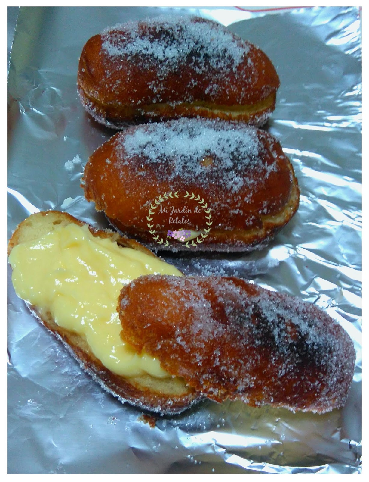 Mi Jardín de Retales: Receta Bollos de crema