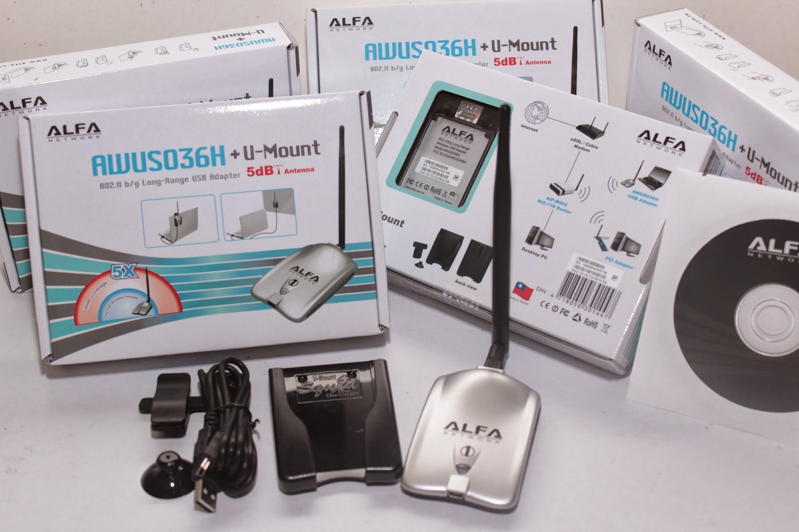 WIFI BOOSTER 2000mw: ALFA AWUS036H (LONG RANGE)