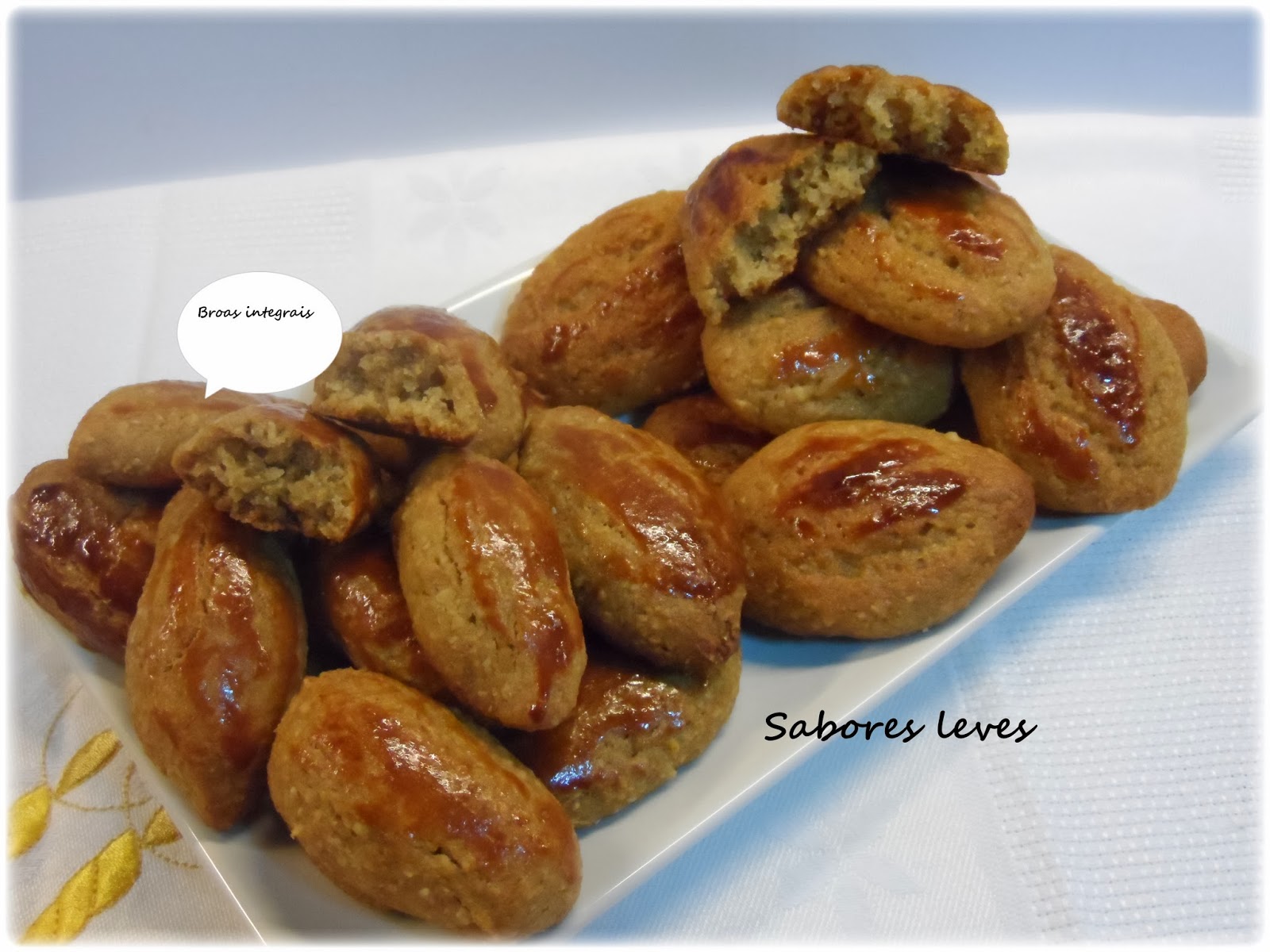 Sabores leves: Broas de batata doce - light