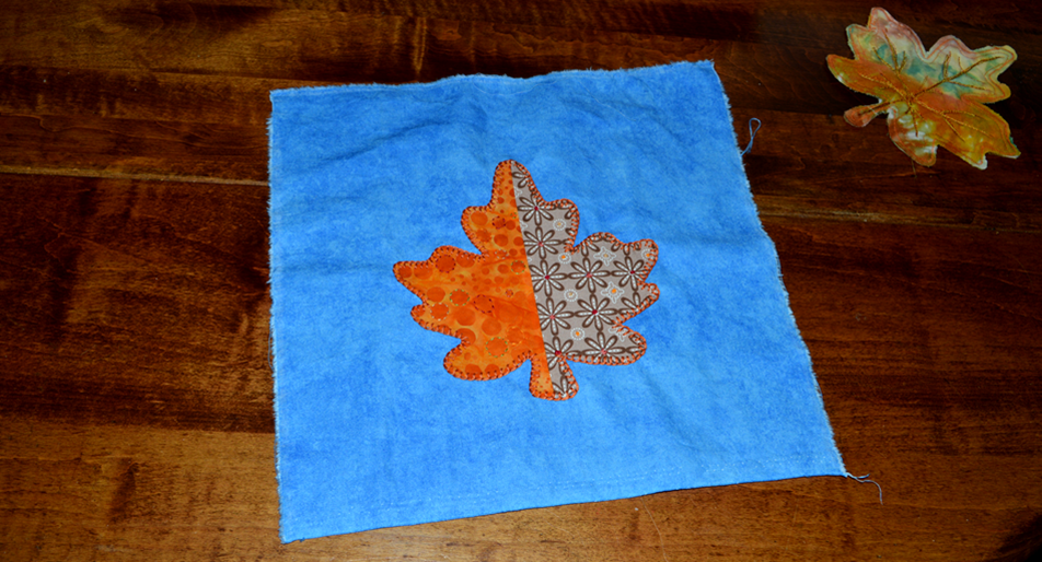 Art Threads: Autumn Leaf Quilt Block