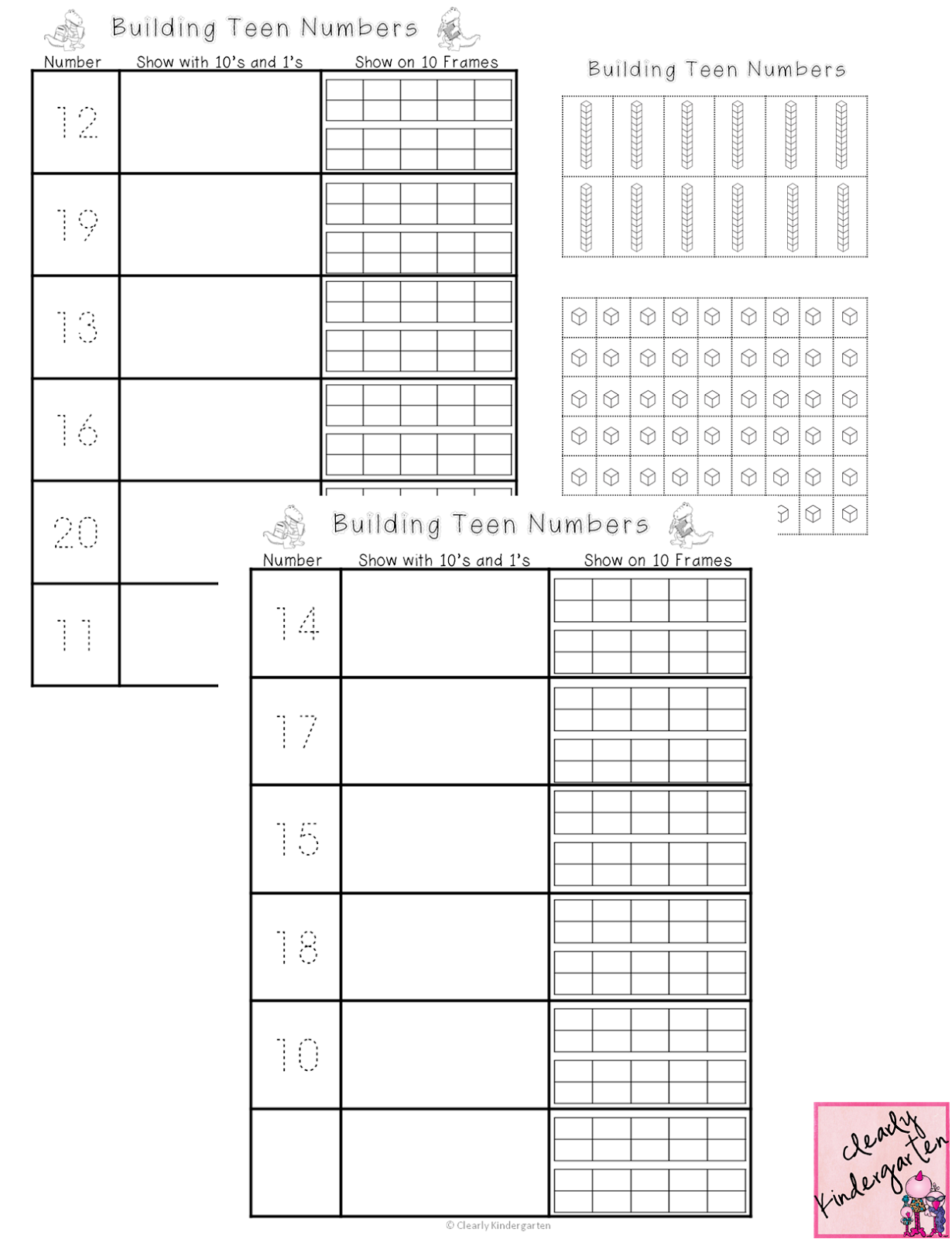 Clearly Kindergarten: Jury Duty and a Math FREEBIE