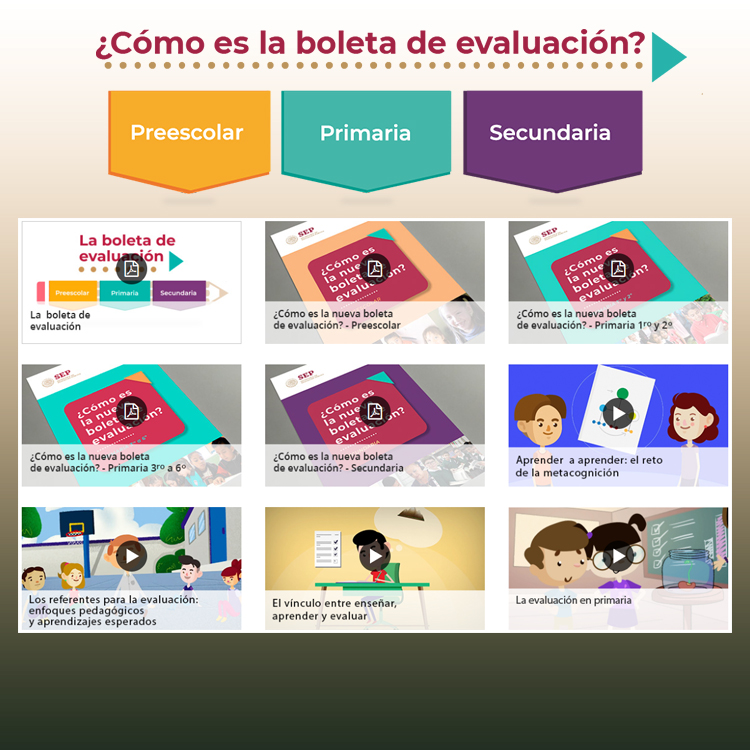 ¿Cómo son las nuevas boletas de evaluación? #Preescolar #Primaria y # ...
