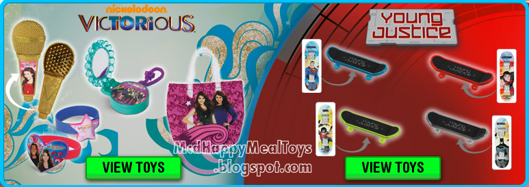 Happy Meal Toys Collection Fan Site: Nickelodeon Victorious & Young Justice