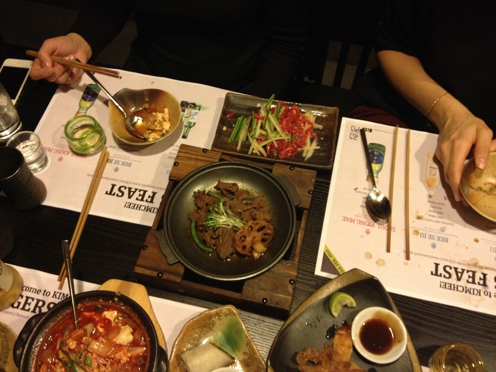 Korean Feast at Kimchee, London - Hot and Chilli