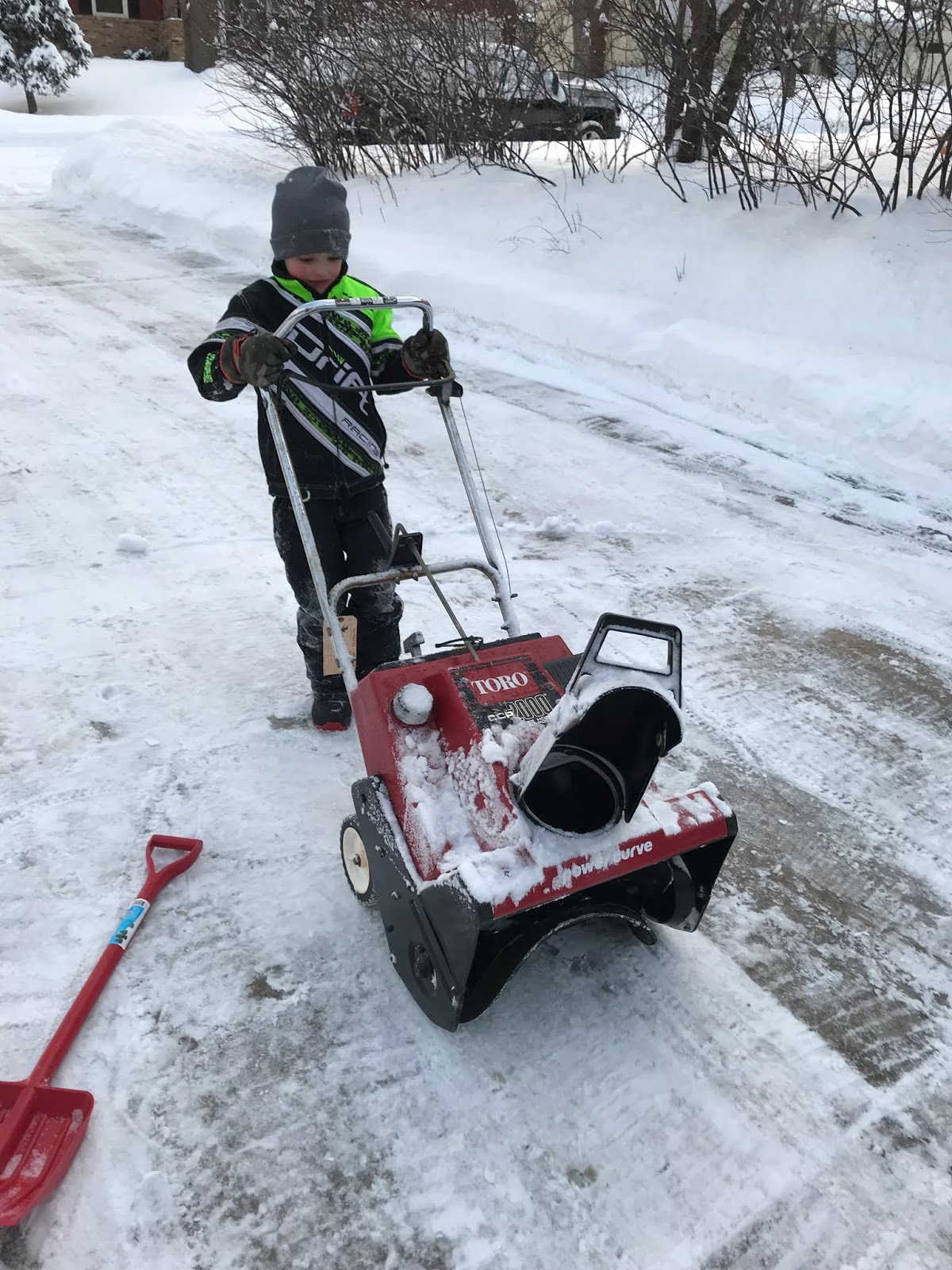 Our Joyful Journey: Family Snow Clean-Up