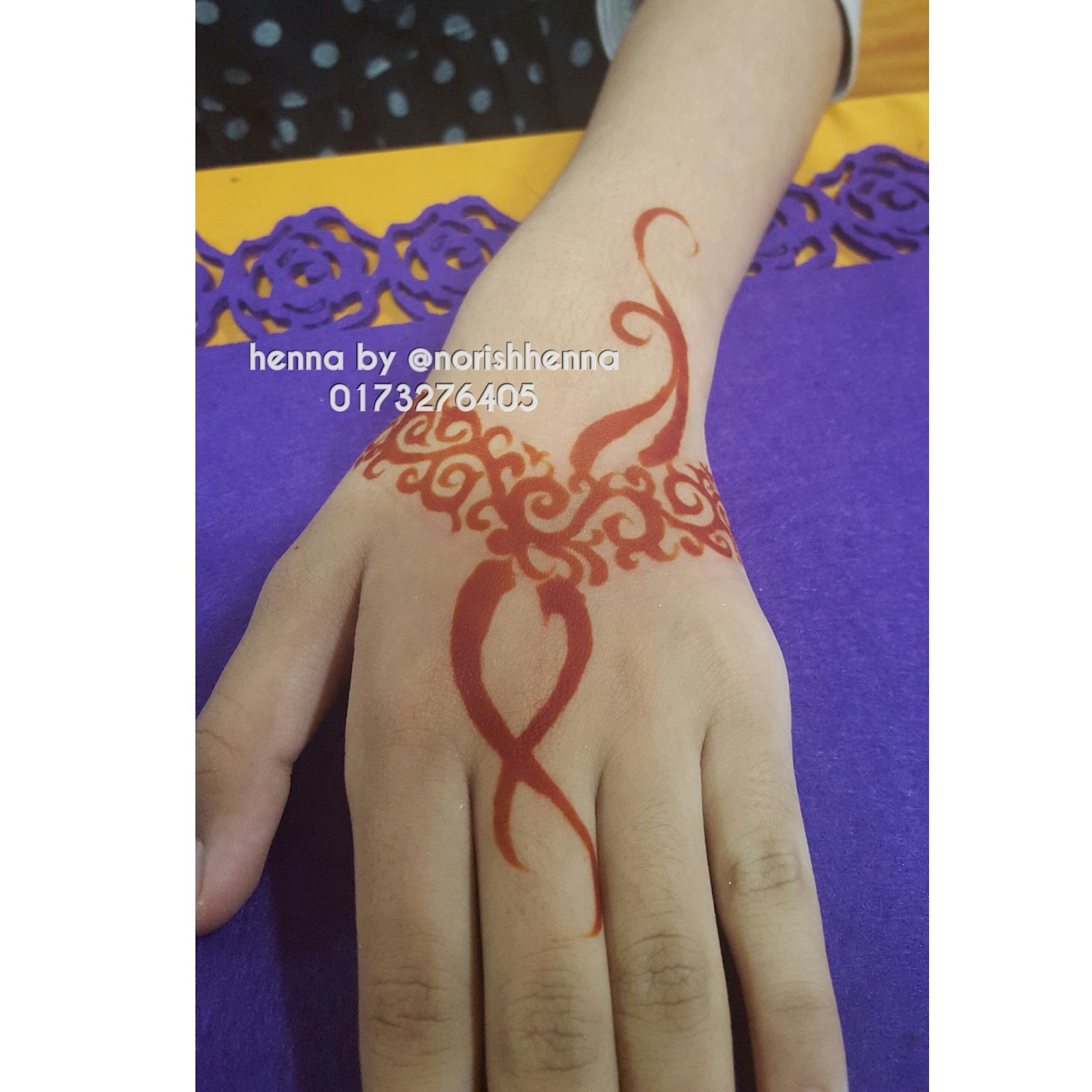 PERKHIDMATAN UKIRAN INAI PENGANTIN: Inai Tangan, simple dan sweet ...