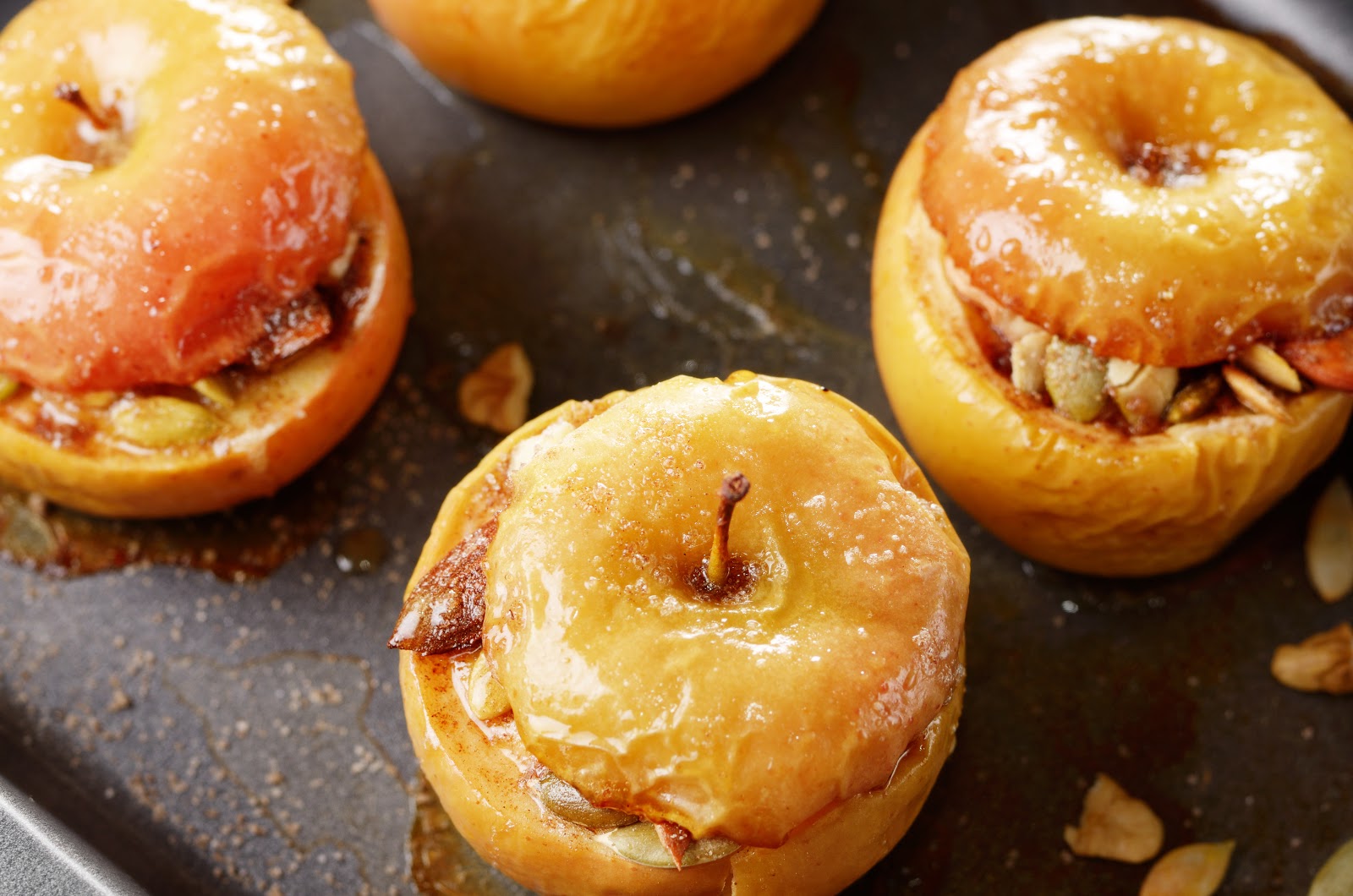 A Wise Woman Builds Her Home: Easy Fruit & Nut Fall Baked Apples