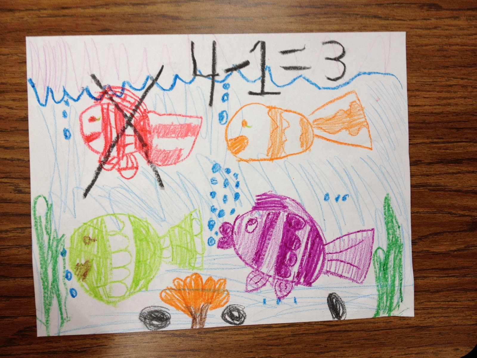 Subtraction With Drawings - Apples & ABC's