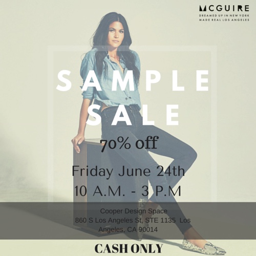 Sample Sale Alert