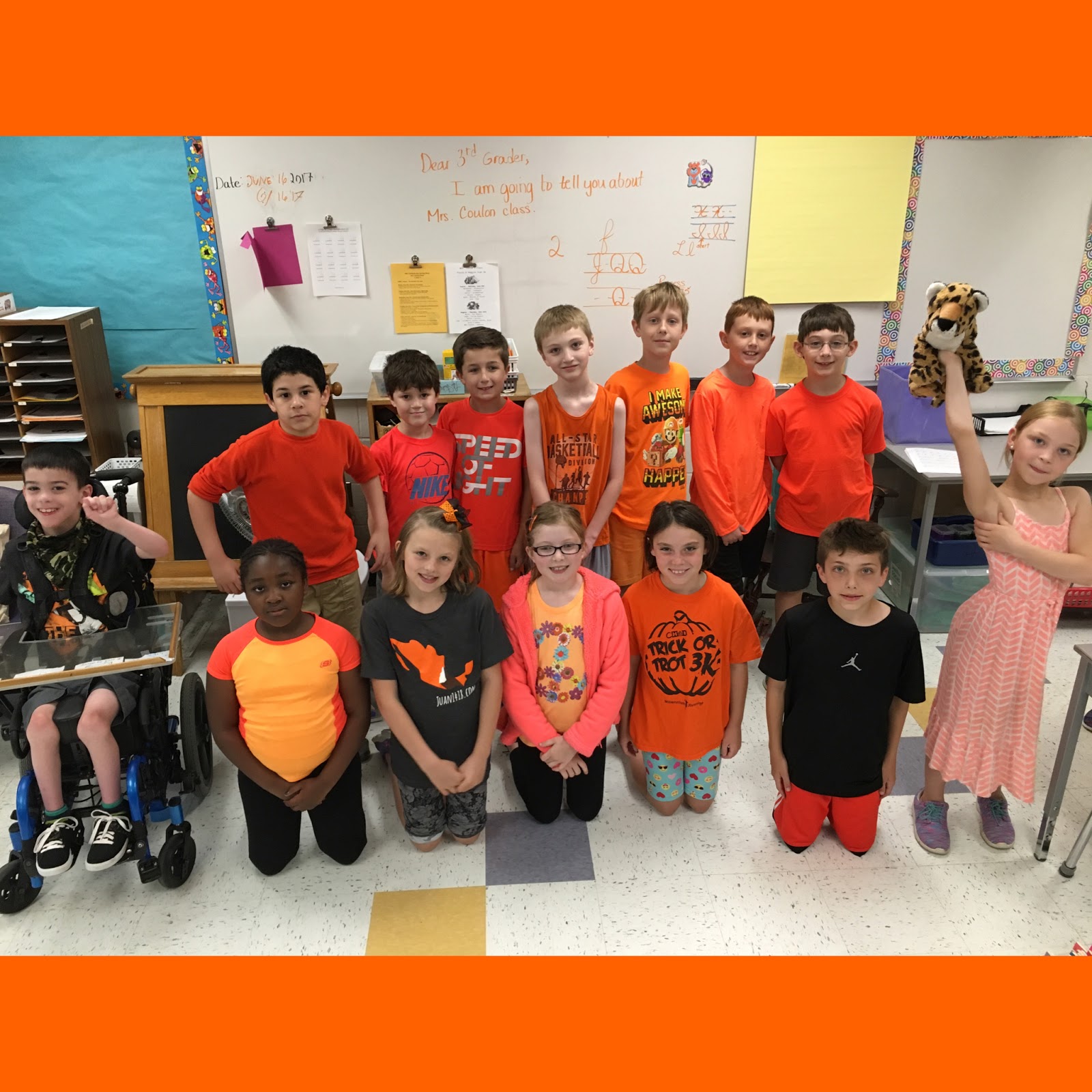 Mrs. Coulon's Class Blog: Class Color Day - Orange