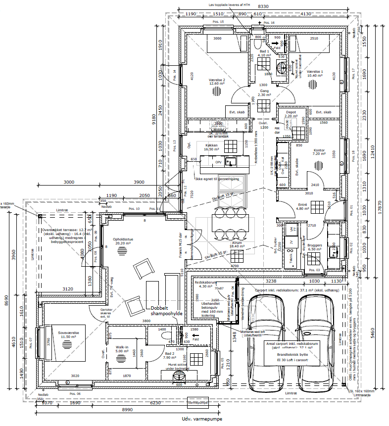 EMV97: Vores nye hus: Tegninger