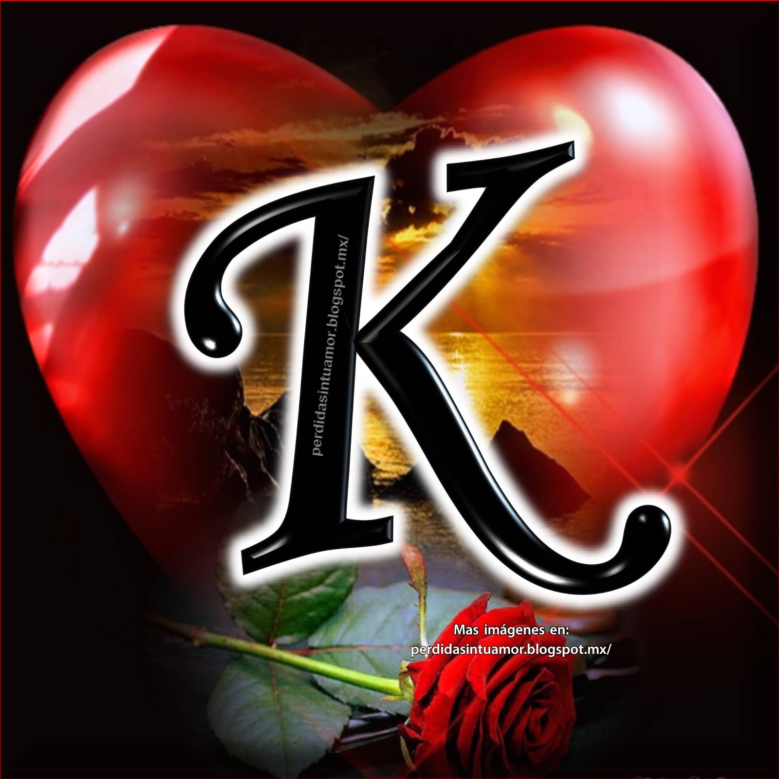 INICIALES Y NOMBRES PARA TI: HERMOSO CORAZÓN CON TU INICIAL