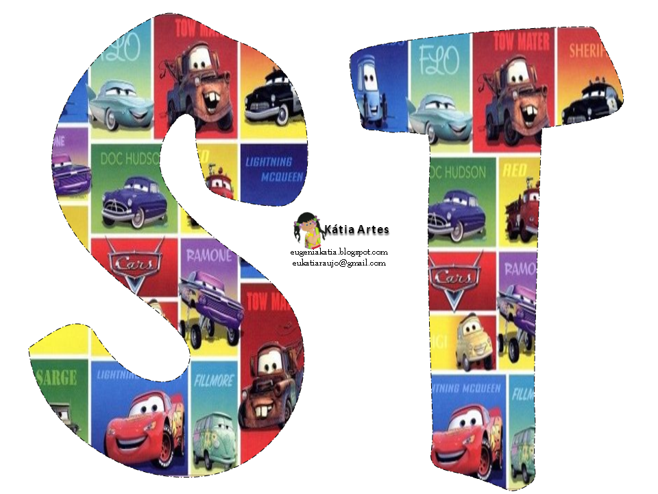 Alfabeto de Cars. - Oh my Alfabetos!