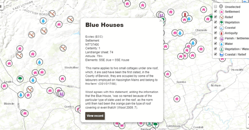 Maps Mania: A Toponym Map of Berwickshire