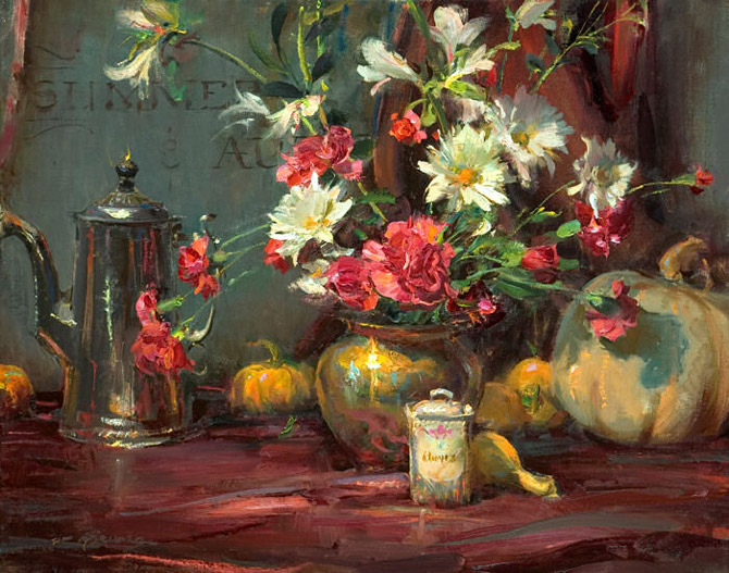 Daniel F. Gerhartz, 1965 | Ladies and flowers | Tutt'Art@ | Pittura ...