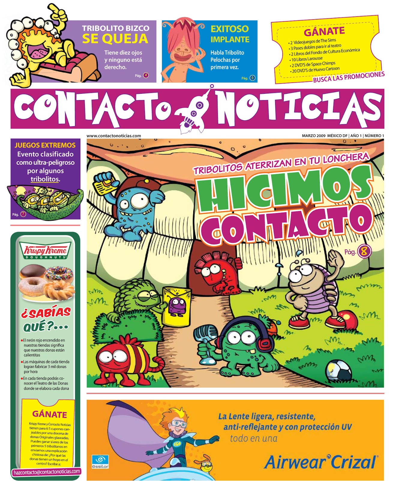 EDITORIAL DESIGNER: PERIODICO INFANTIL CONTACTO NOTICIAS