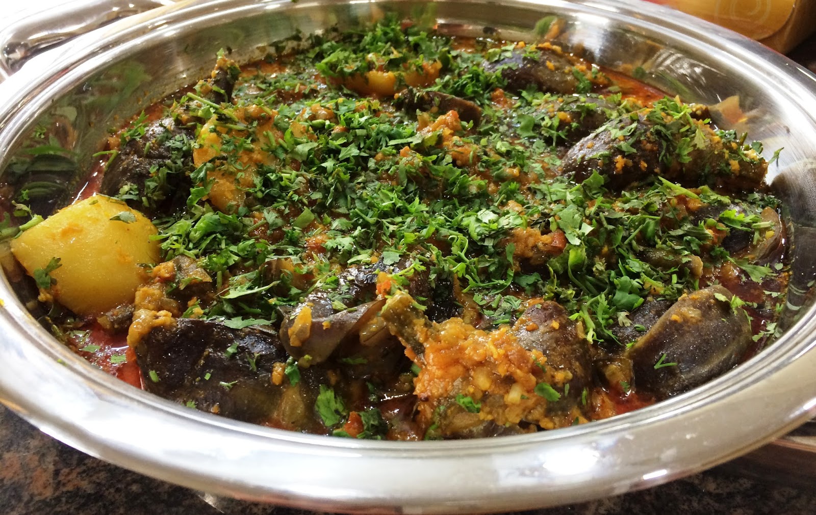 Bharli vangi ( stuffed baigan ) - Sakas Aahaar