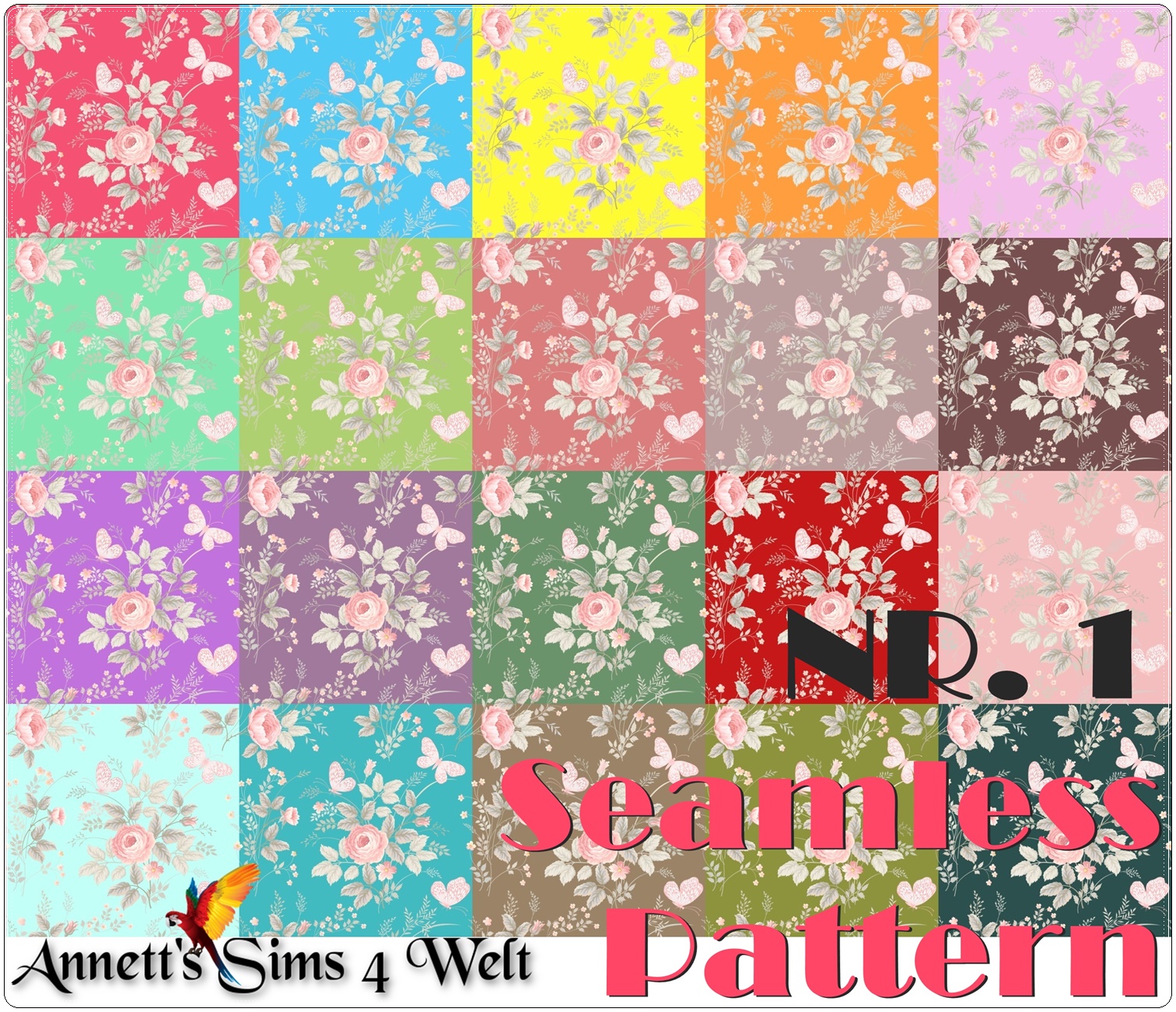 Annett's Sims 4 Welt: Seamless Pattern - Nr. 1