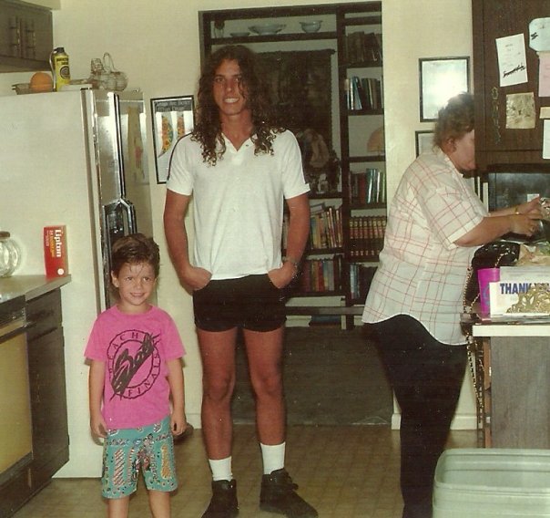 Metal singer/guitarist Chuck Schuldiner with his nephew and mother ...