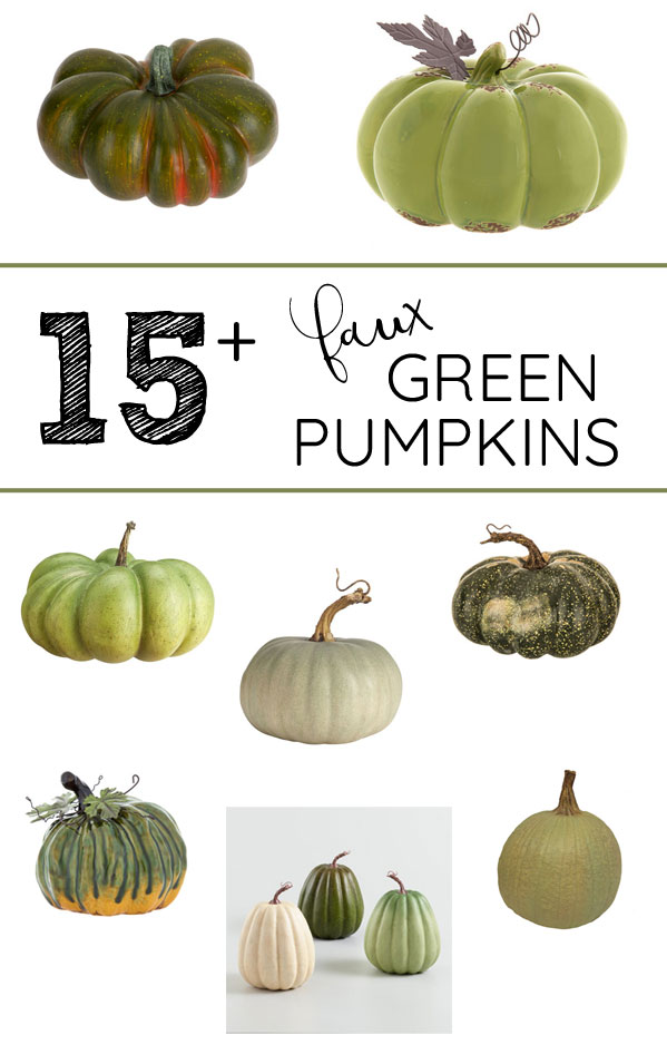 The cutest faux green pumpkins for your fall decor | The Inspired Hive