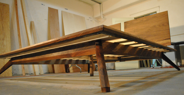 Furniture by Pete: Platform bed with angled legs