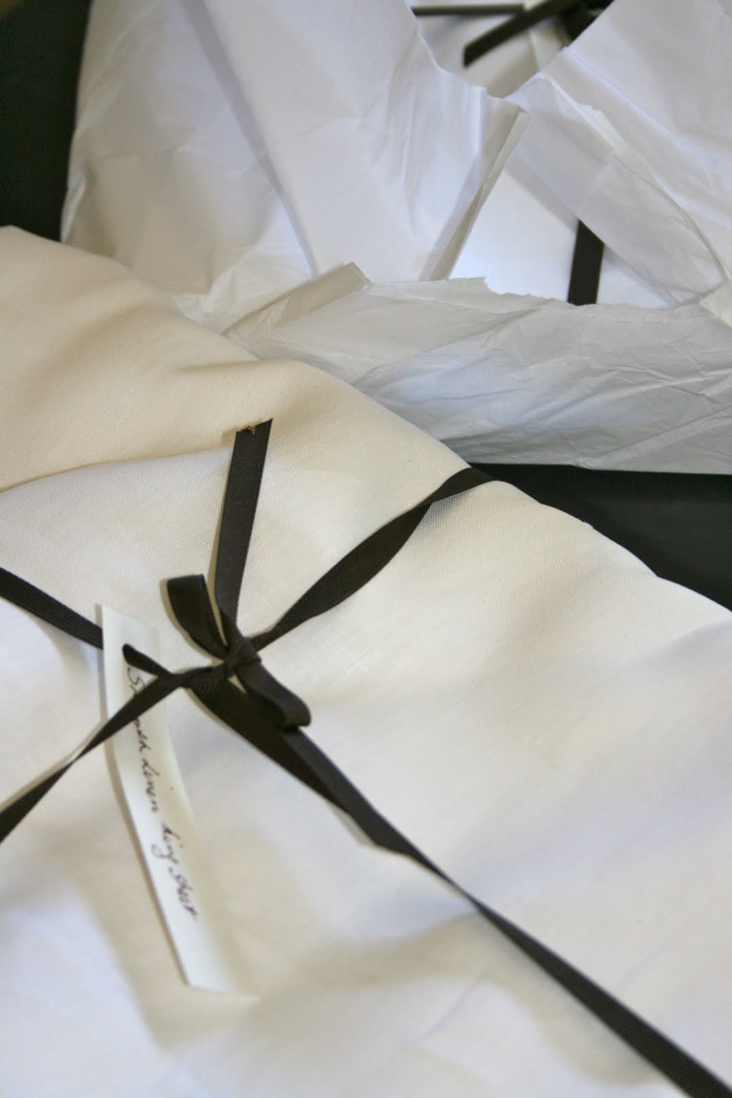 The Polished Pebble: Simple Linen Curtains