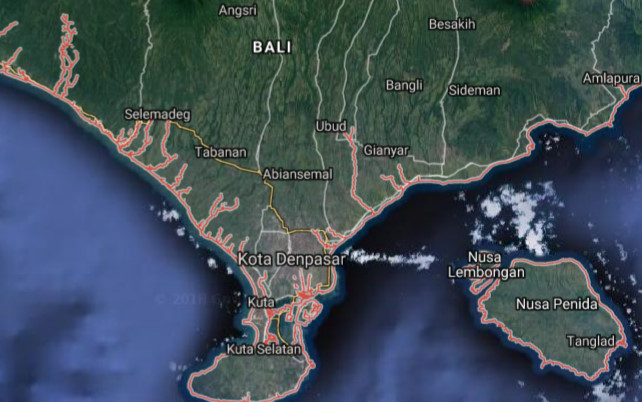 5 Peta Bali | Gambar Peta Pulau Bali Lengkap Terbaru
