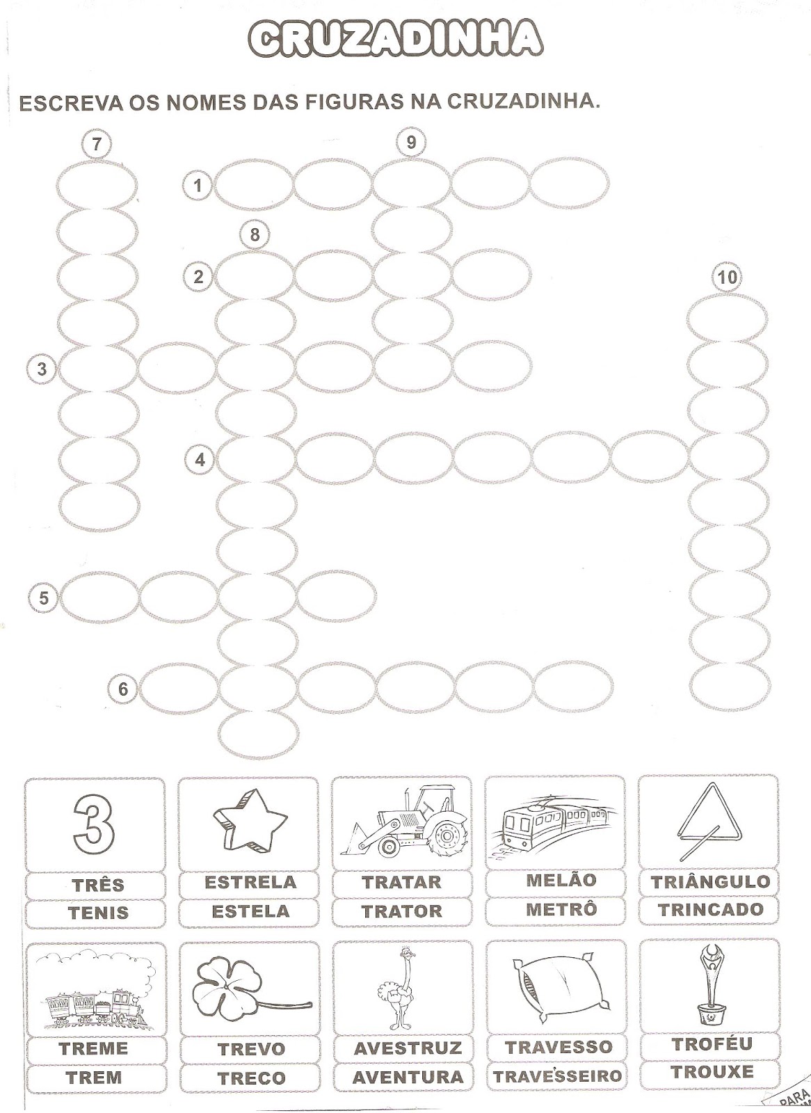 Cantinho de Atividades Escolares Profª Alexandra: Atividades com BR,CR ...