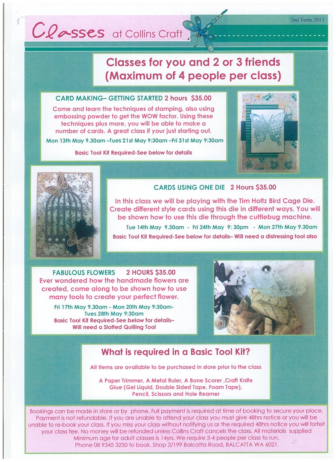 Collins Craft: Classes, Classes, Classes