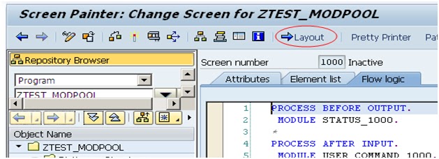 SAP Blogs: Step by Step Module pool program