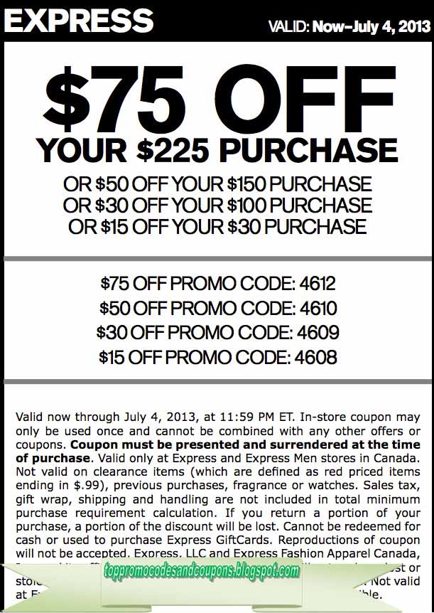 Free Promo Codes and Coupons 2023: Express Coupons