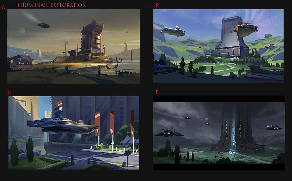 Jeremy Fenske Art: New Sci-Fi FUN! process