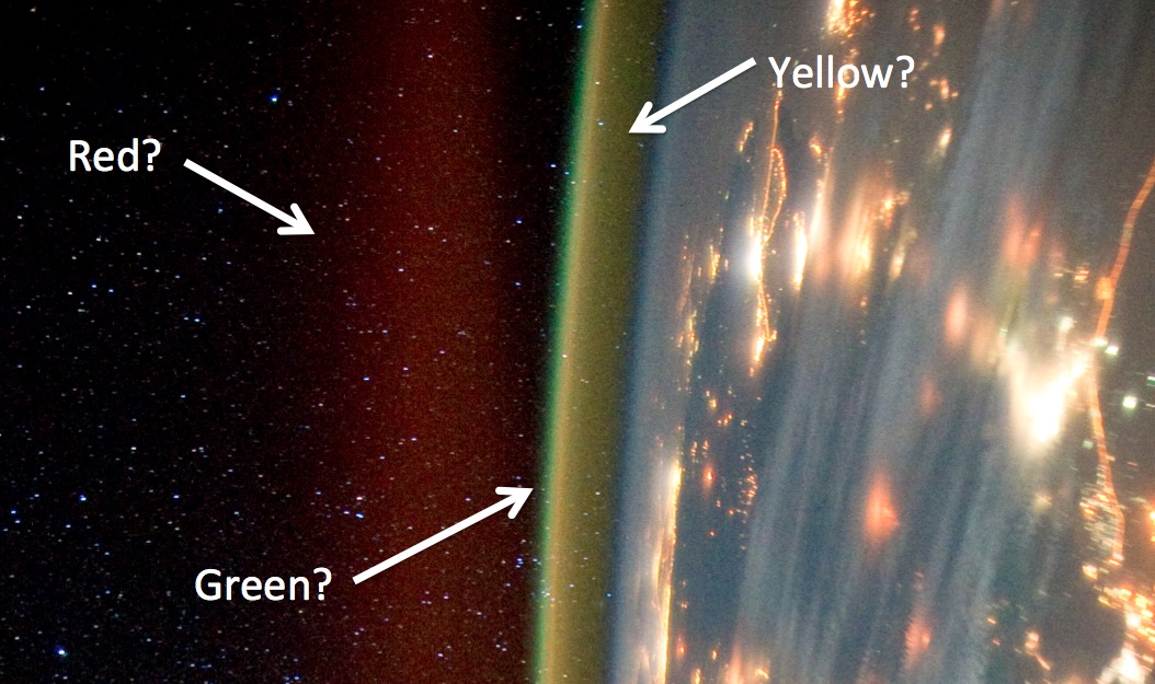 Earth, Night Glow, Aurora and Atmosphere.