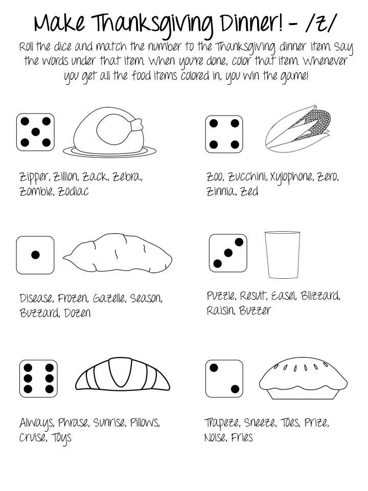 Smashingly Good Speech: Thanksgiving No Prep Articulation is Here!!