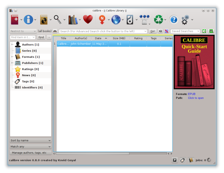 जिजीविषा: calibre : Converts your e-books from one format to another