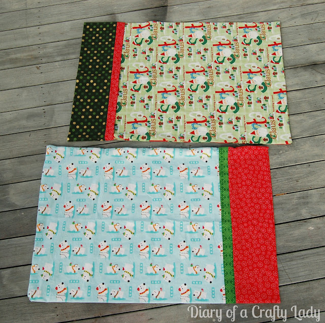 Diary of a Crafty Lady: Christmas Pillowcases