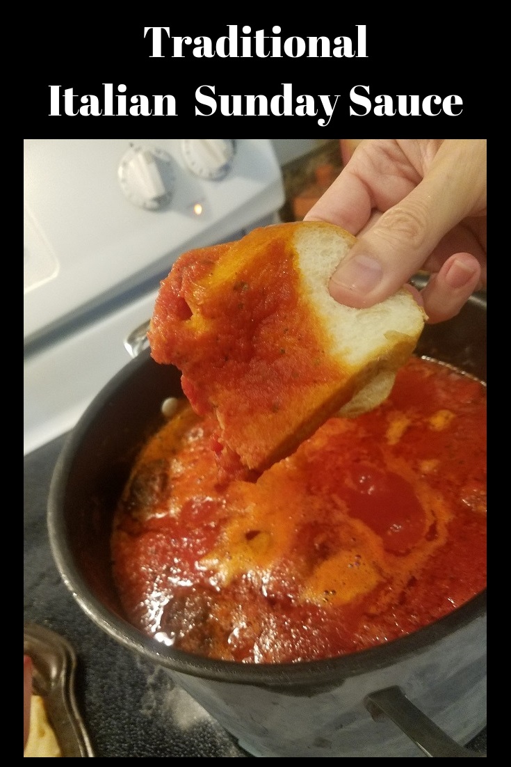 Traditional Italian Sunday Sauce Recipe | What's Cookin' Italian Style ...