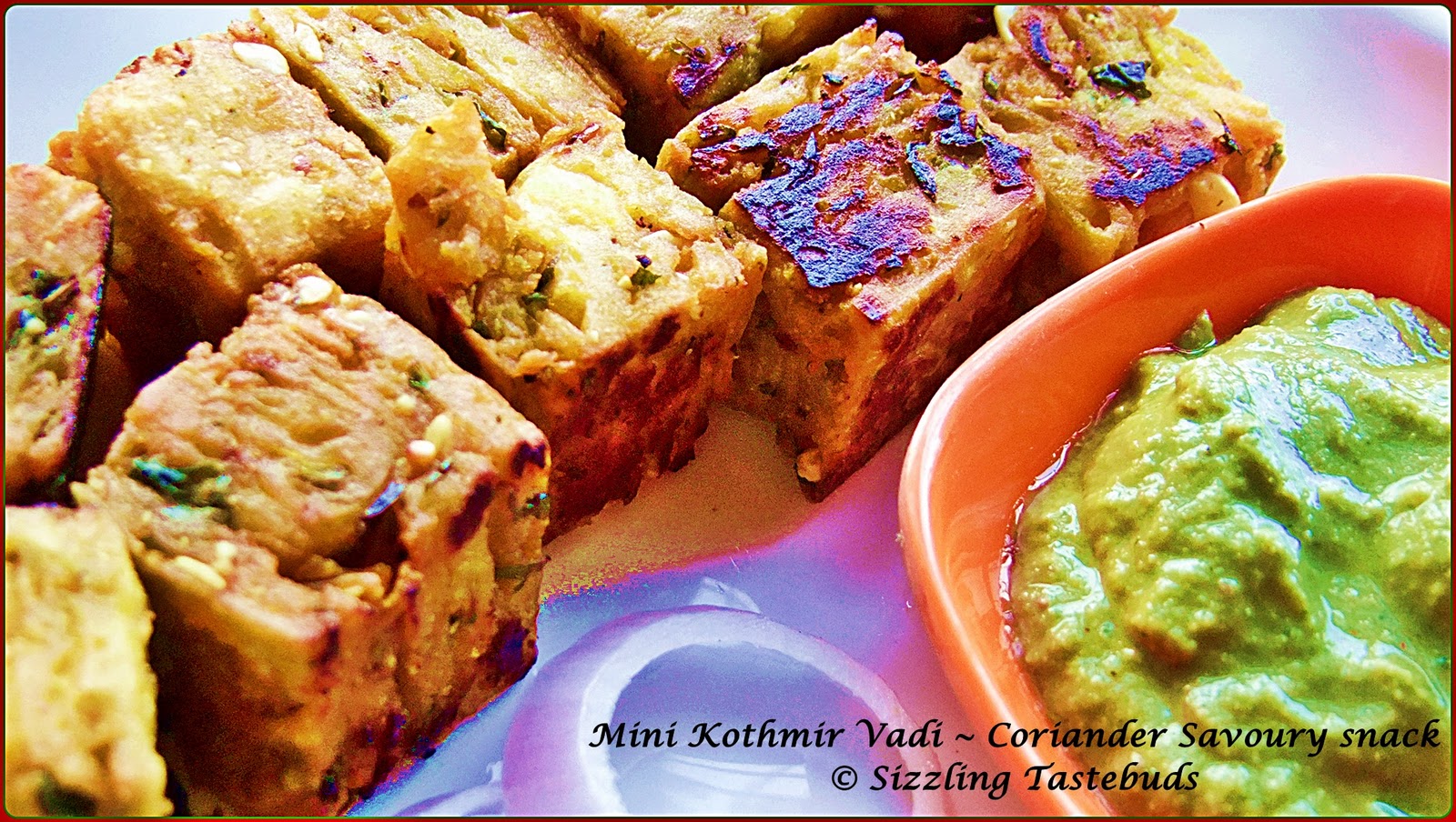 Jabeen's Corner: BONJOUR SERIES # 5 - BAKED MINI KOTHMIR VADI