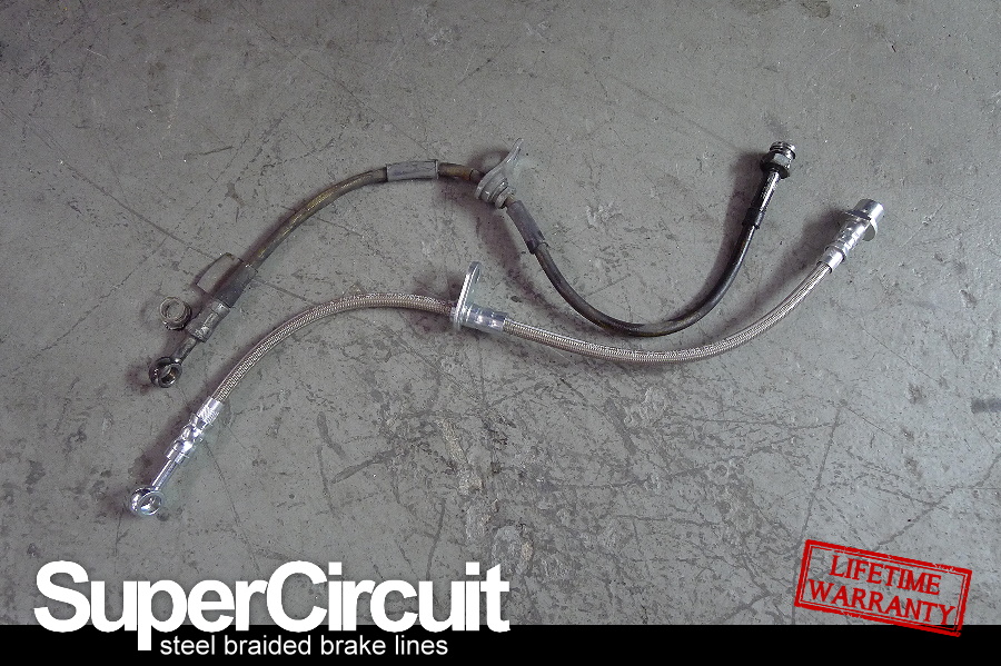 SUPERCIRCUIT Steel Braided Brake Lines: Toyota Camry ACV30 Steel ...