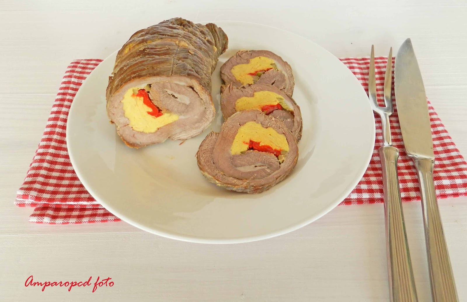 Cocinando en casa: Aleta de ternera rellena