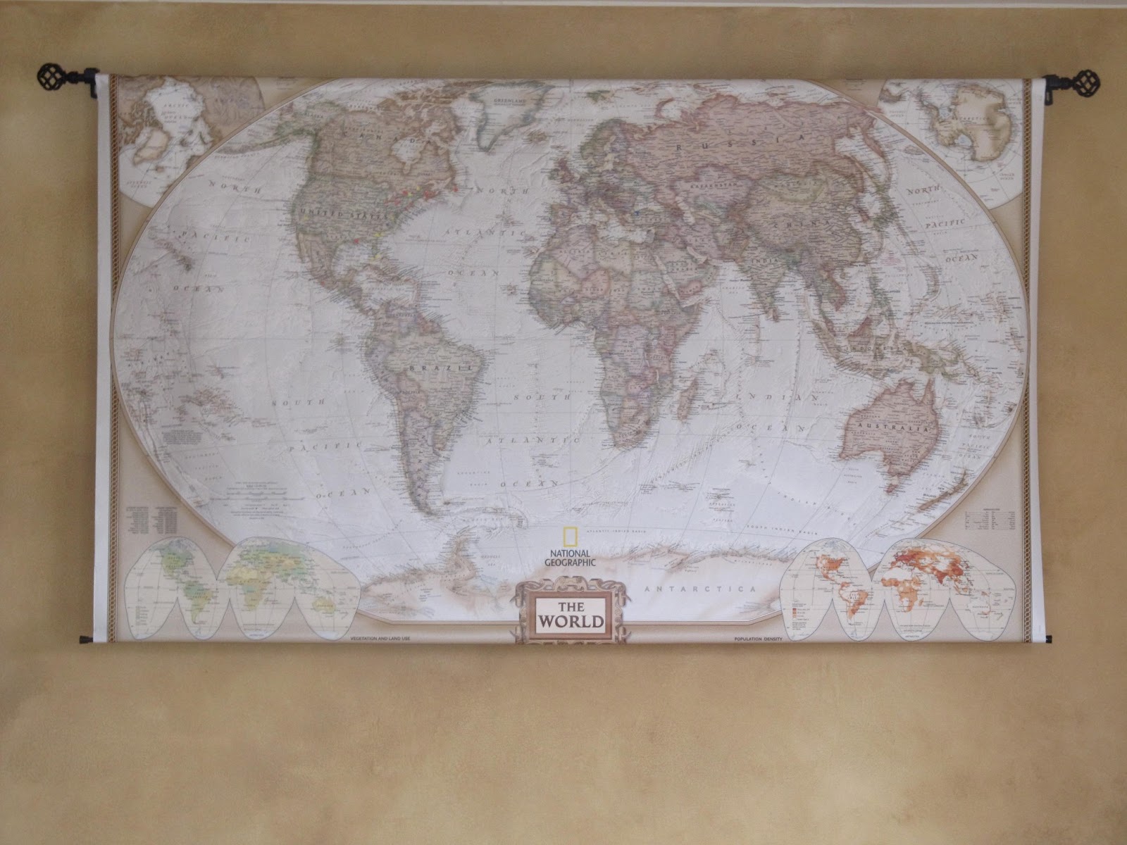 Reinvent Your Day: Hanging a Map or Poster Inexpensively