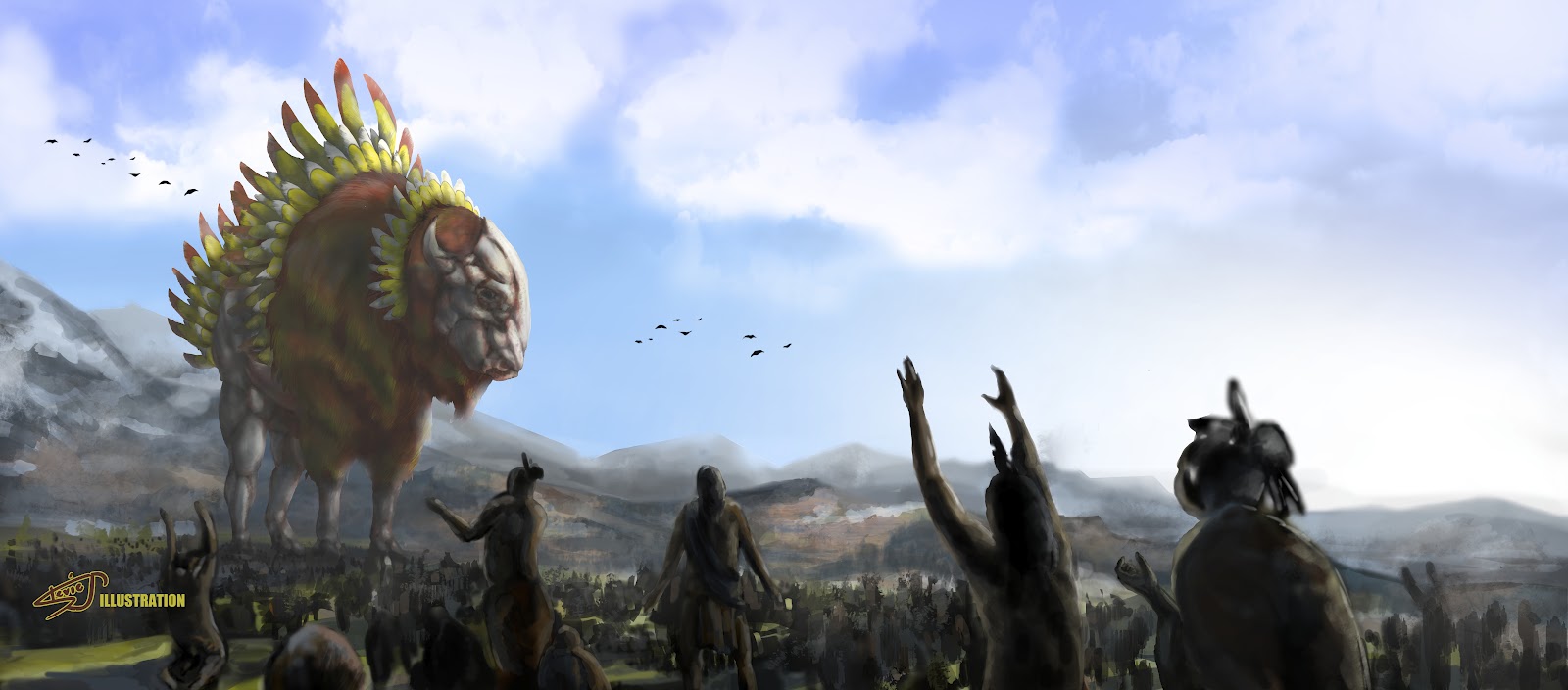 StevieJIllustration: Thunderbeast revised