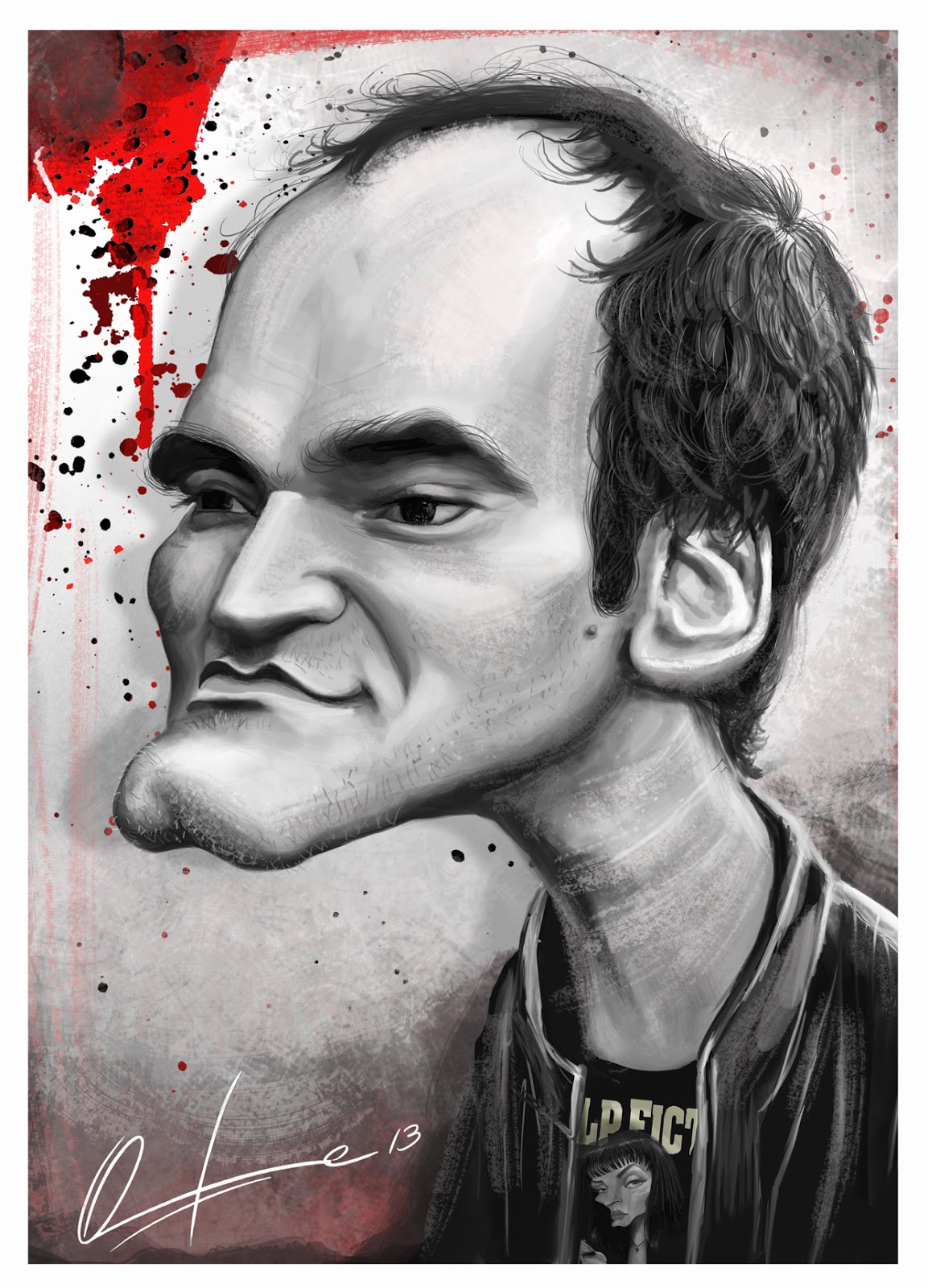 Caricaturas & Cartoons by Onofre Alarcón: Quentin Tarantino
