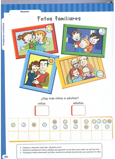 Actividades Escolares: actividades sobre la familia