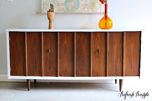 Sew Sweet Vintage: DIY two-tone table