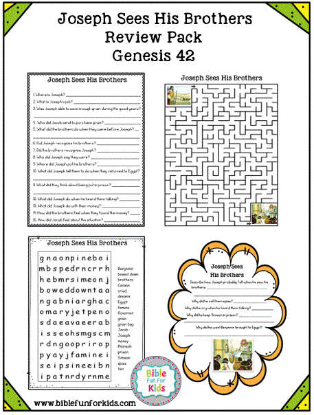 Bible Fun For Kids: Life of Joseph Series: 7. Joseph Sees His Brothers