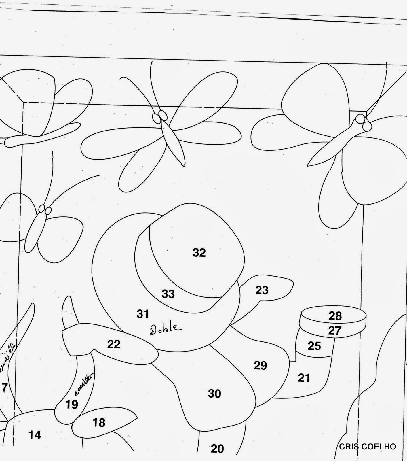 Moldes de Patchwork para imprimir | Molde para imprimir