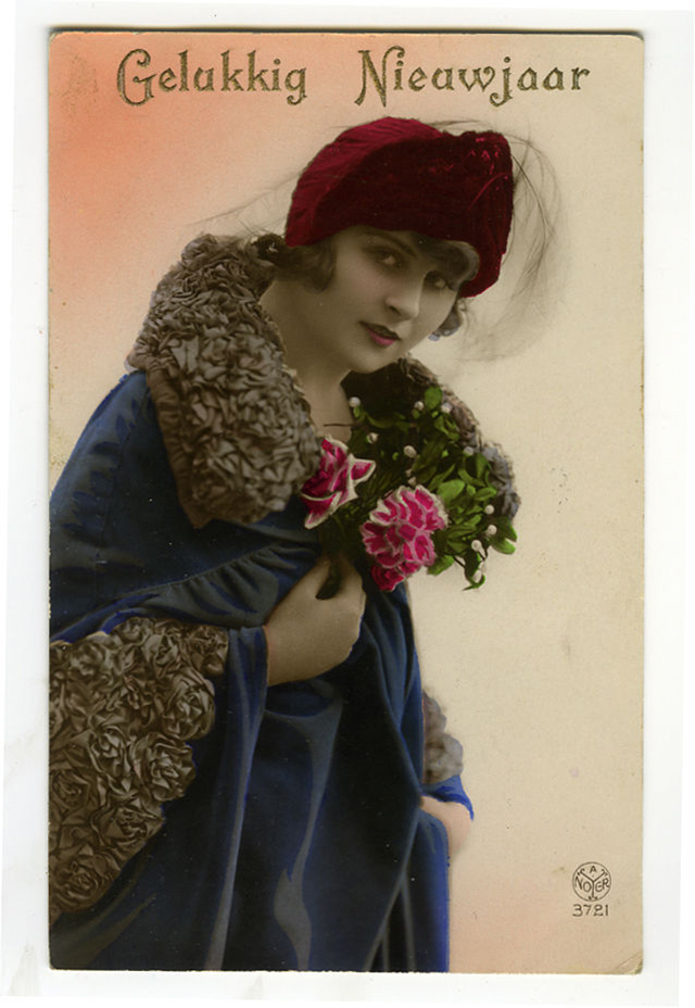 20 Beautiful Antique Hand Tinted Photo Postcards of Pretty Young Ladies ...