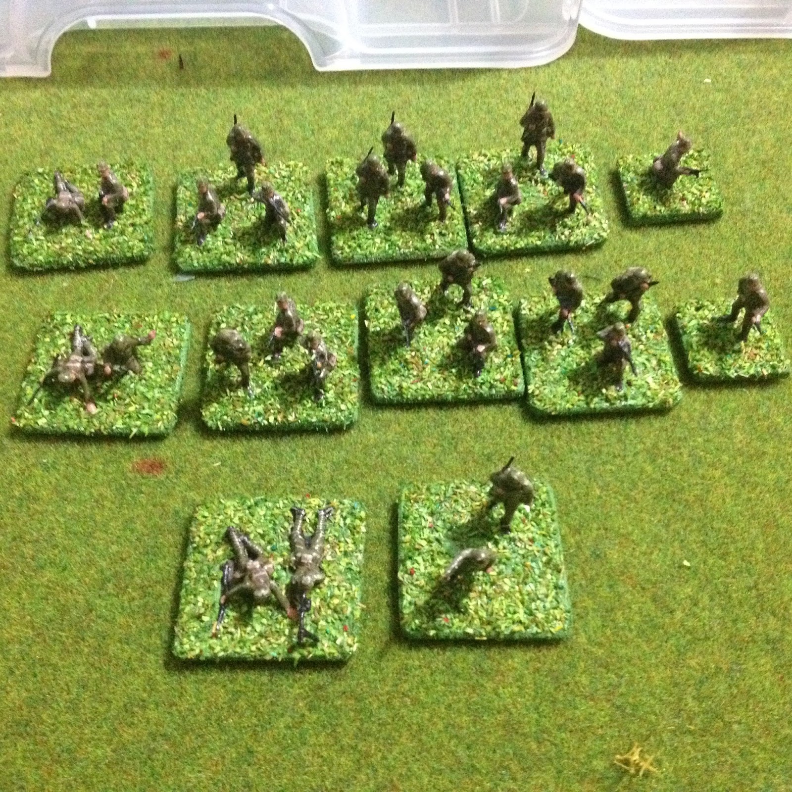 Grid based wargaming - but not always: WW2 Burma game using Crossfire rules